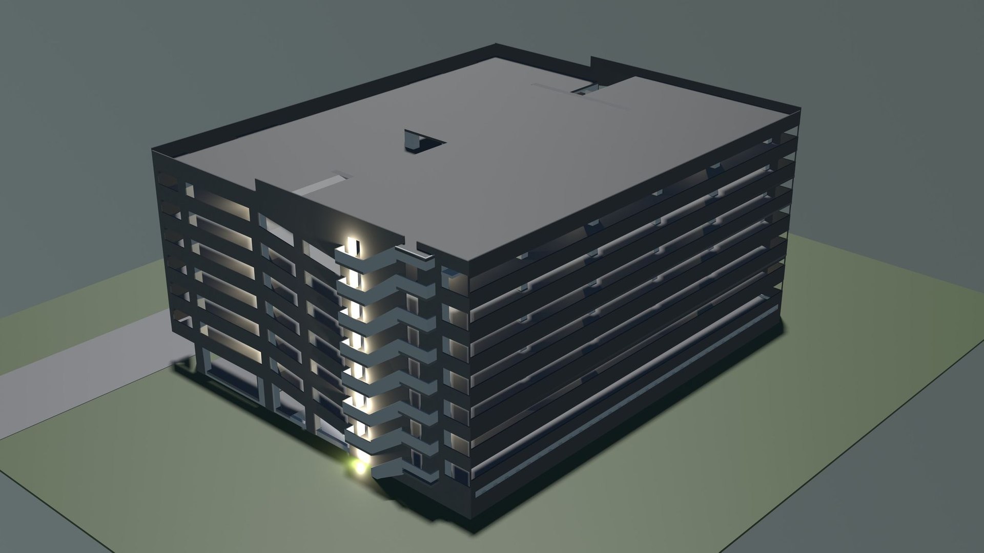 3D Parking Building Model - TurboSquid 1993226