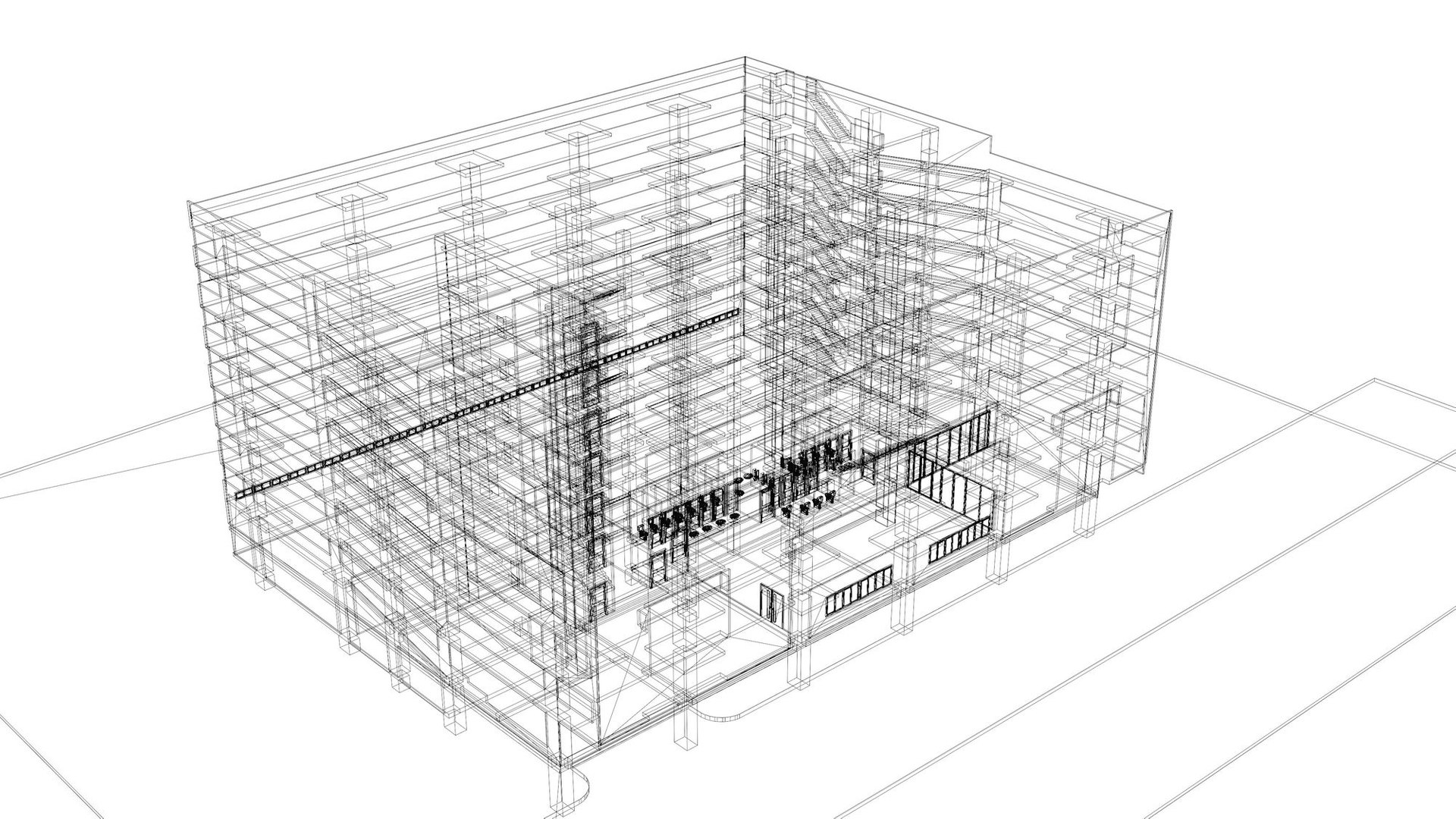 3D Parking Building Model - TurboSquid 1993226