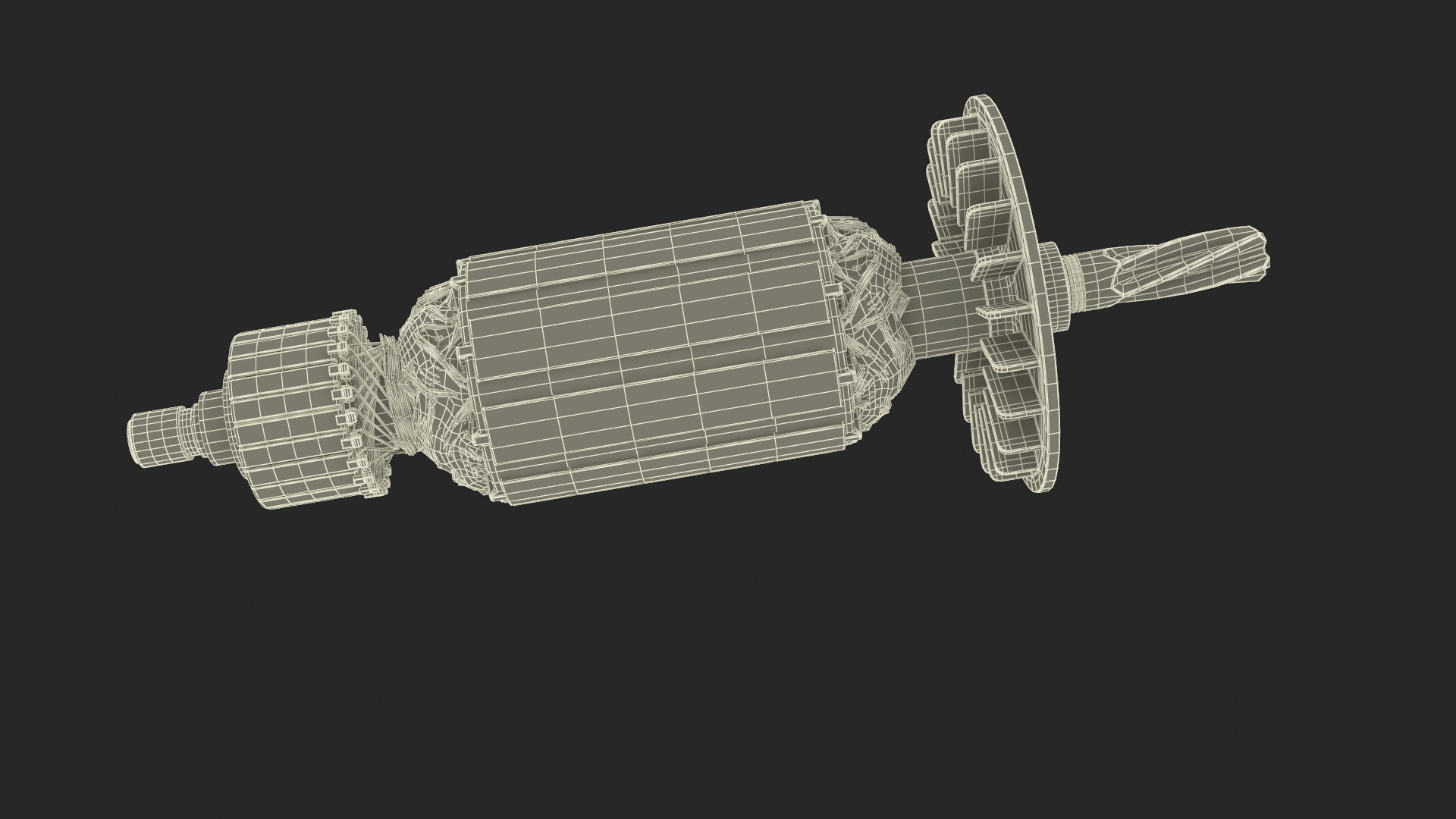 3D Old Electric Motor Rotor - TurboSquid 1970851