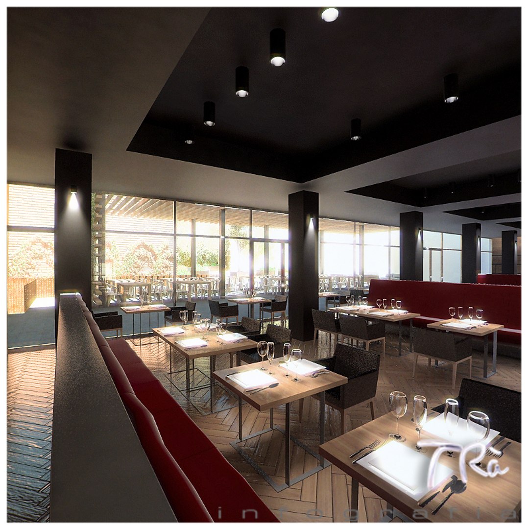 Restaurant Lounge Scene Max