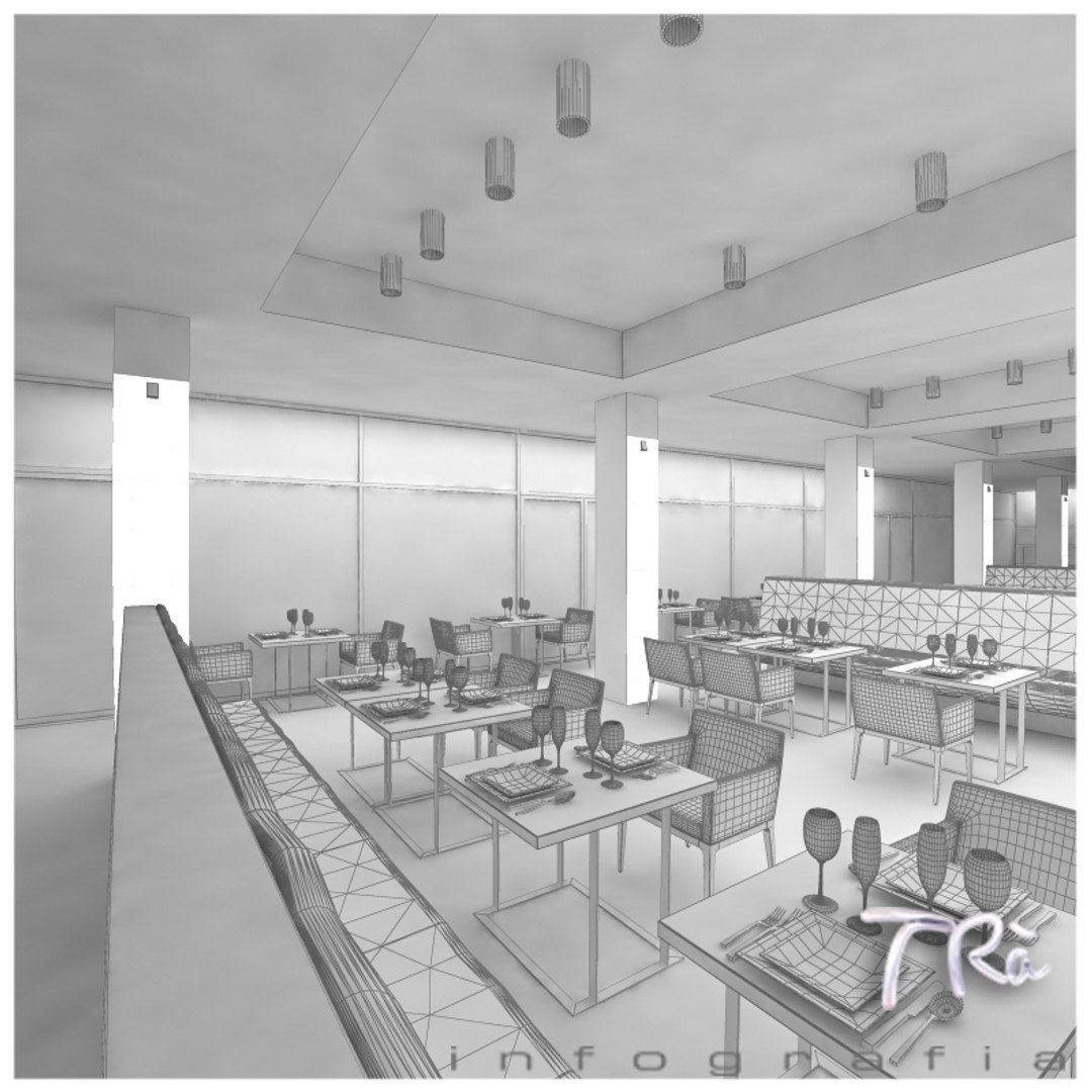 Restaurant Lounge Scene Max