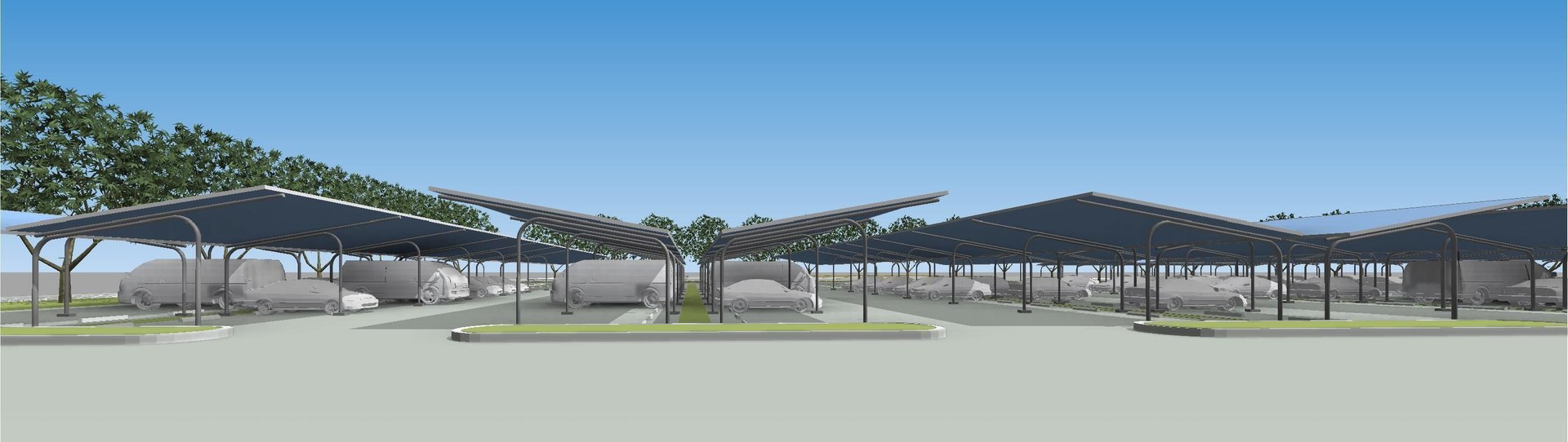 Solar Car Park - 2 3D - TurboSquid 1887150