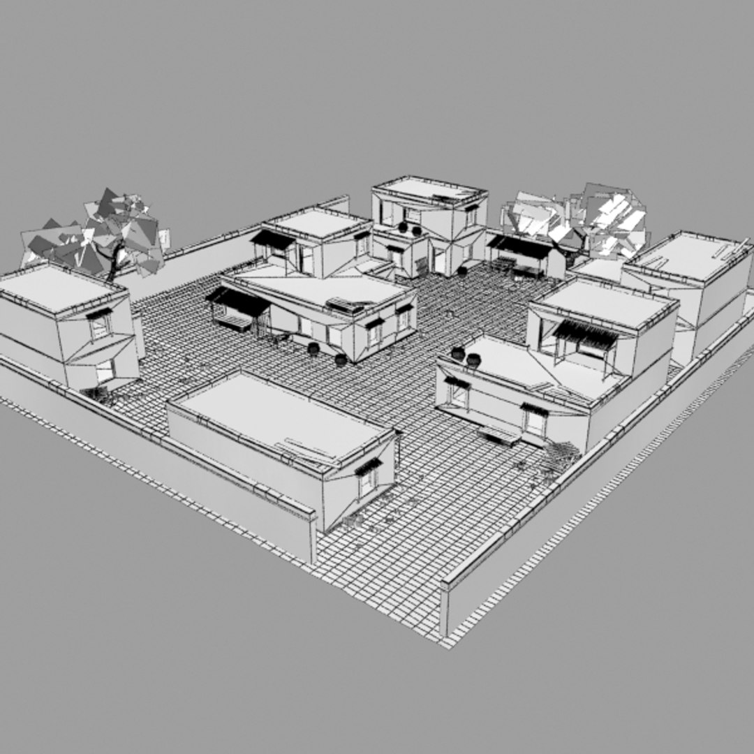 3d Model - Desert Village Environment