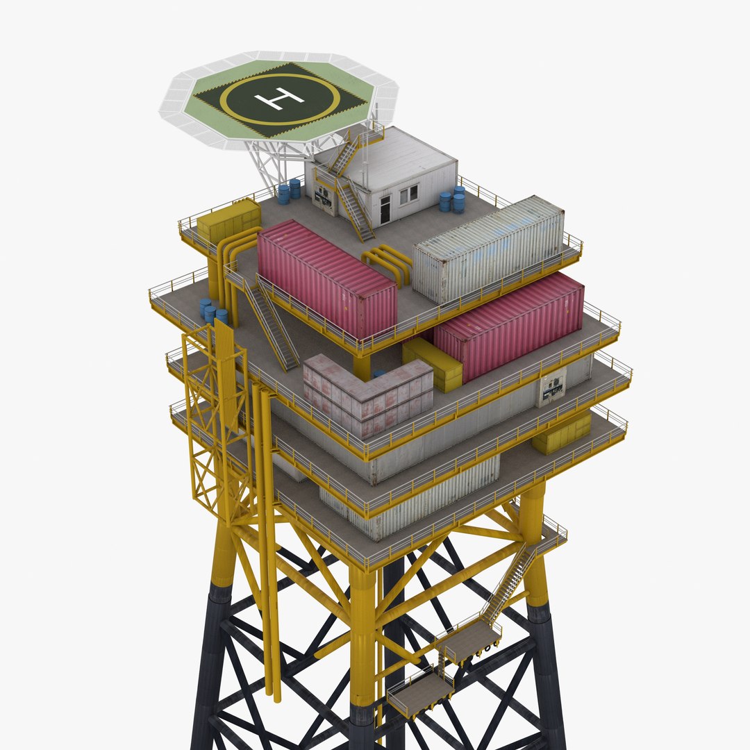 Offshore-Station 3D-Modell - TurboSquid 2042289