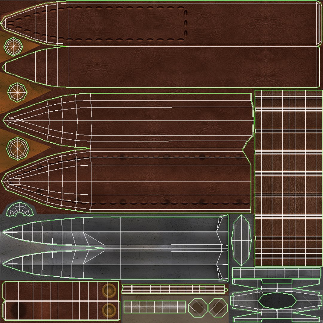 Army Dagger 3d Model