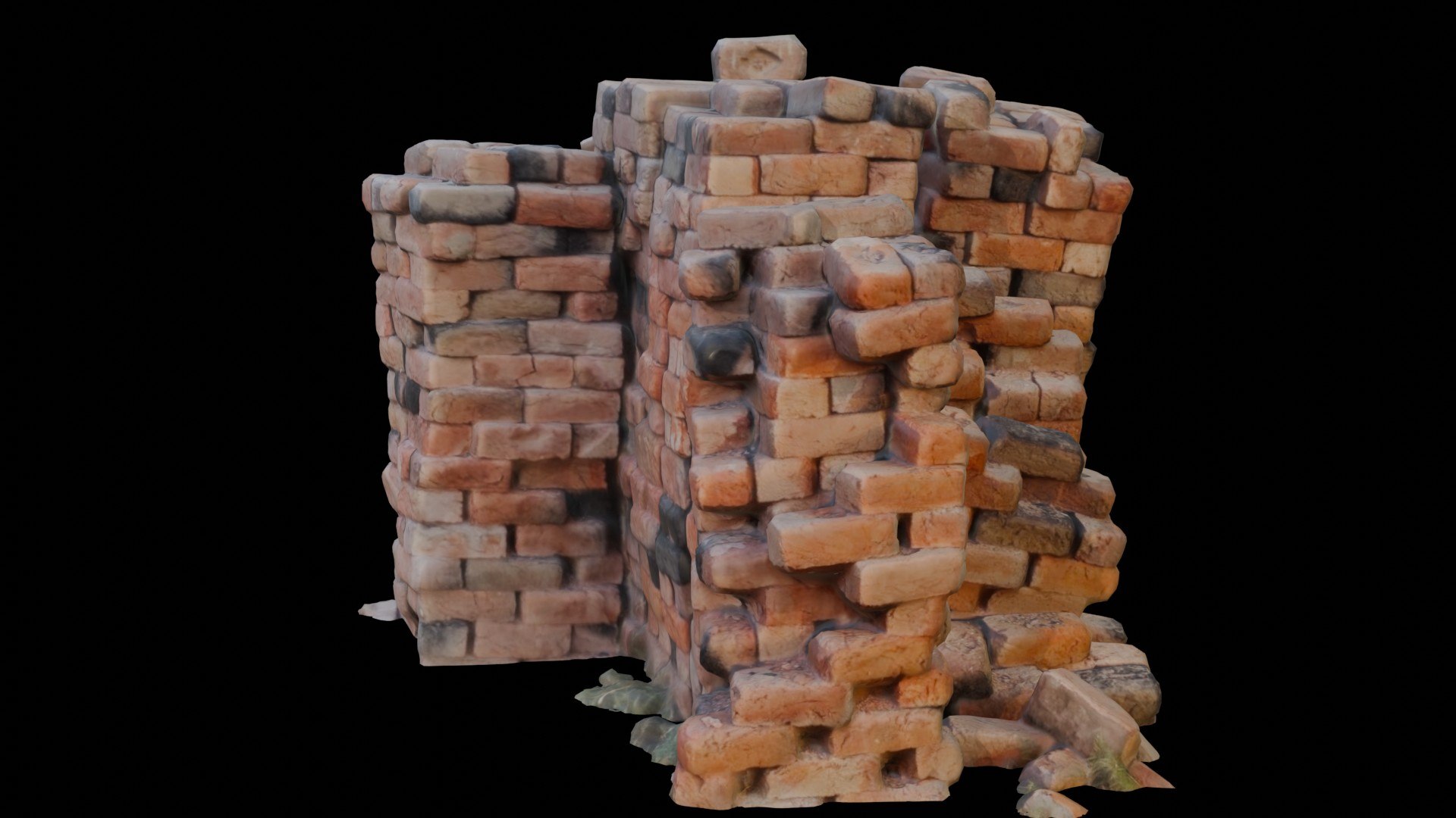 3D Model Stacked Bricks Scan - TurboSquid 2434549