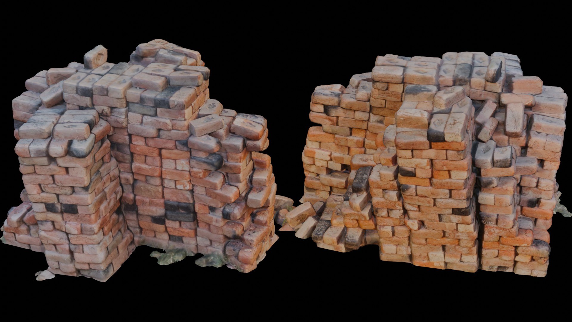 3D Model Stacked Bricks Scan - TurboSquid 2434549