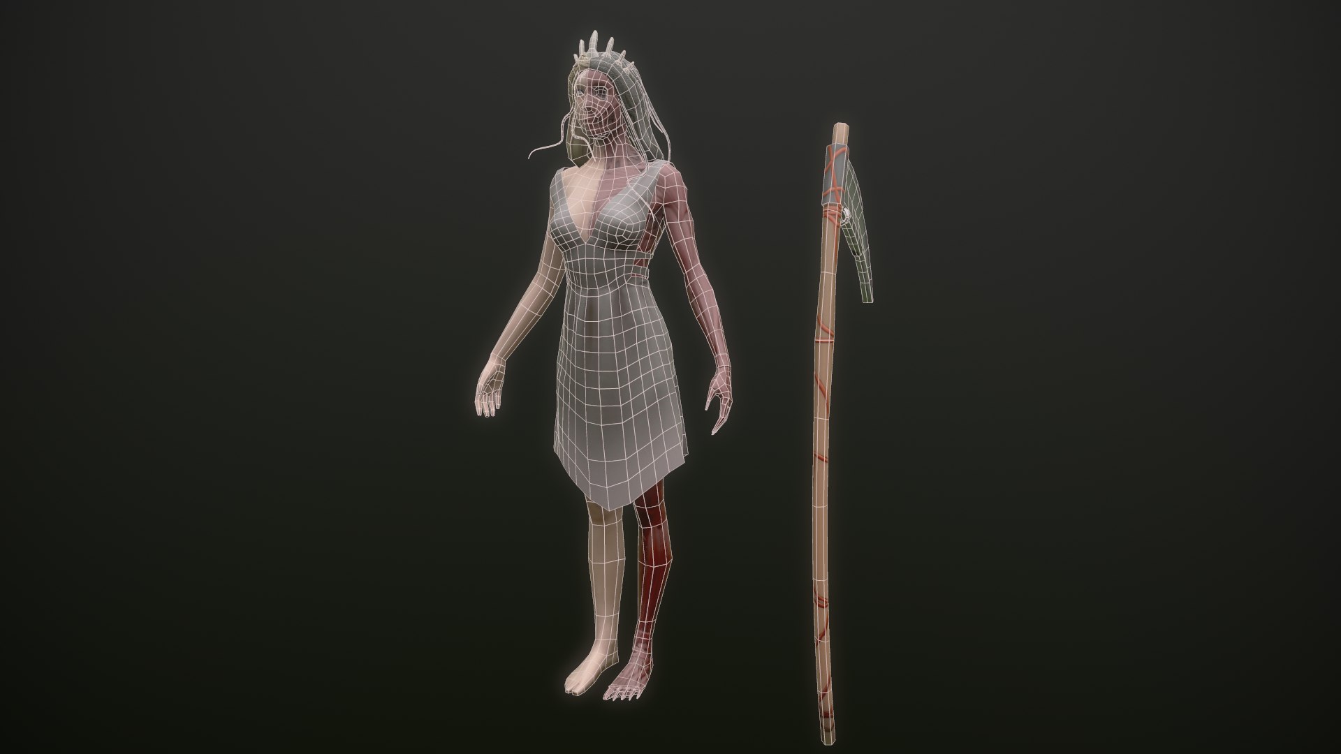 Female Game Character V3-5 Hela God - Low Poly 3D Model - TurboSquid ...