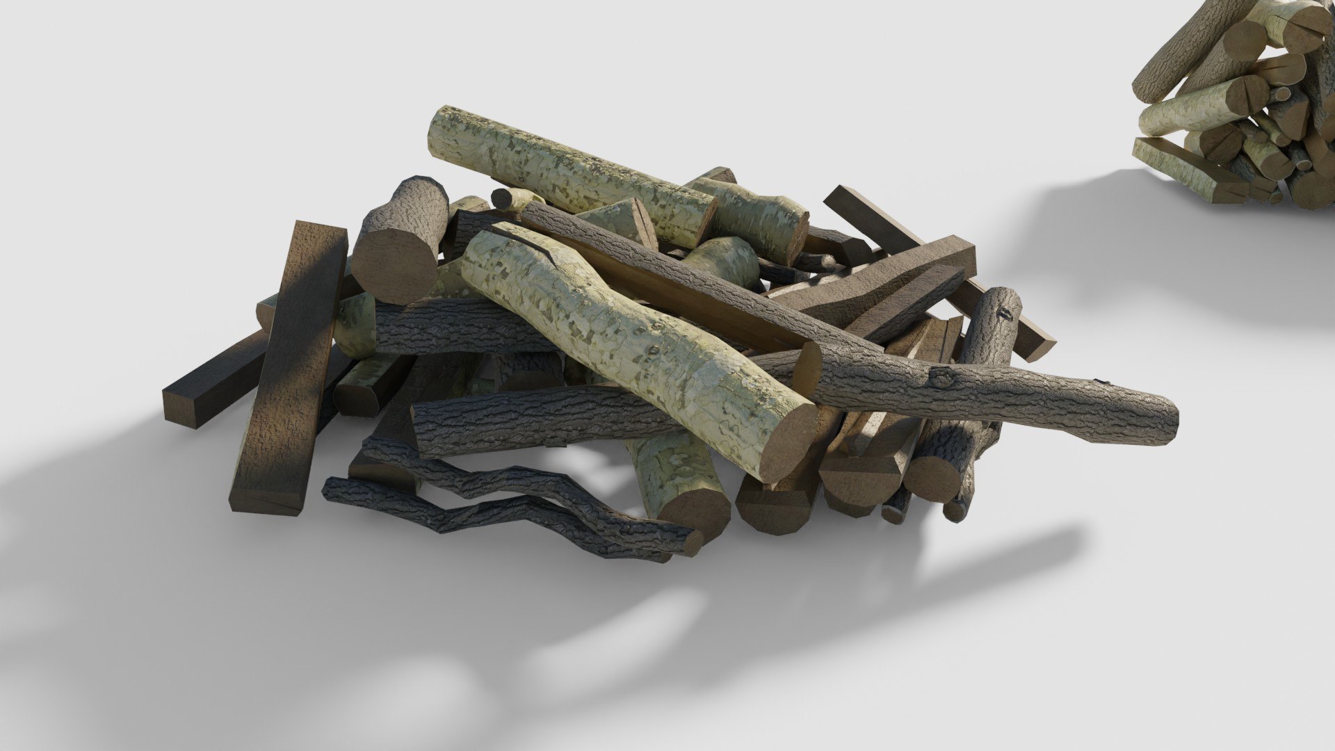 Firewood chunks with 4k pbr textures 3D model - TurboSquid 1901769