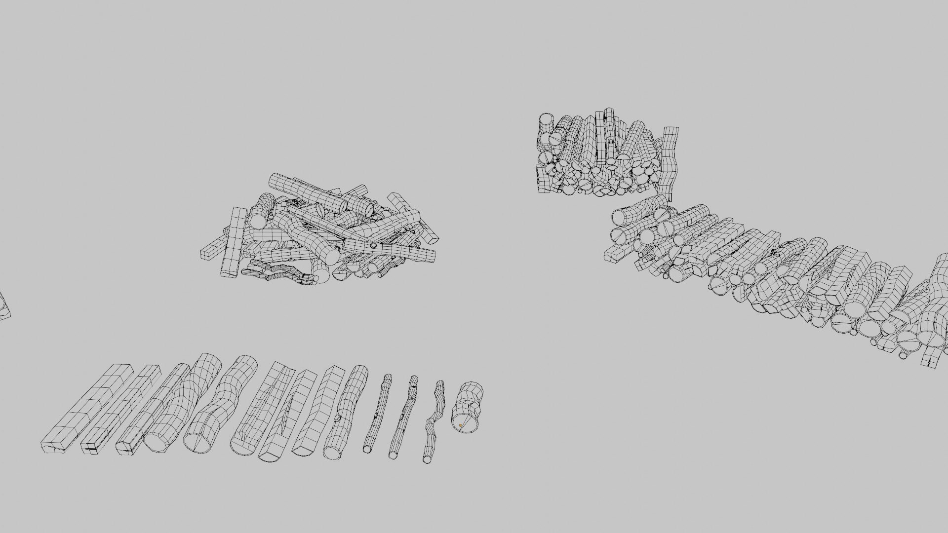 Firewood chunks with 4k pbr textures 3D model - TurboSquid 1901769