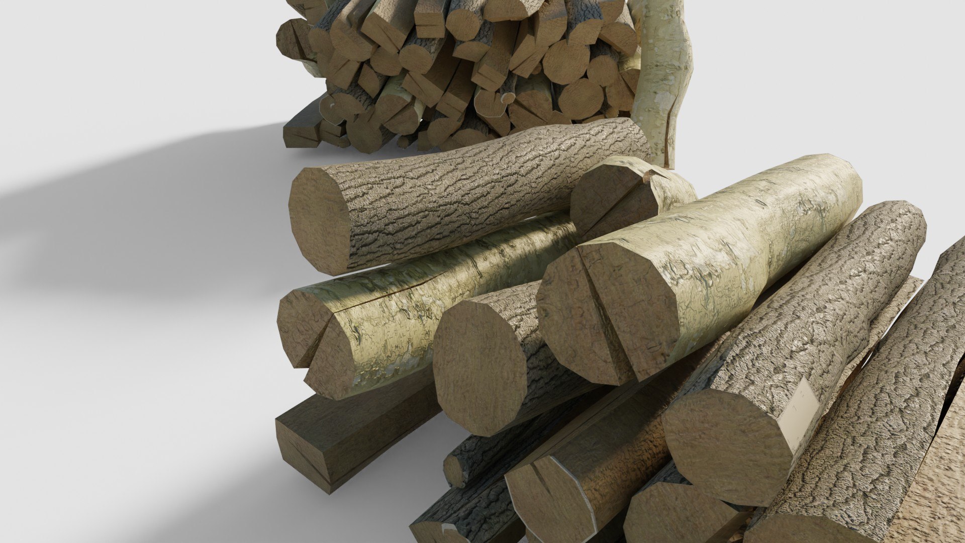 Firewood chunks with 4k pbr textures 3D model - TurboSquid 1901769