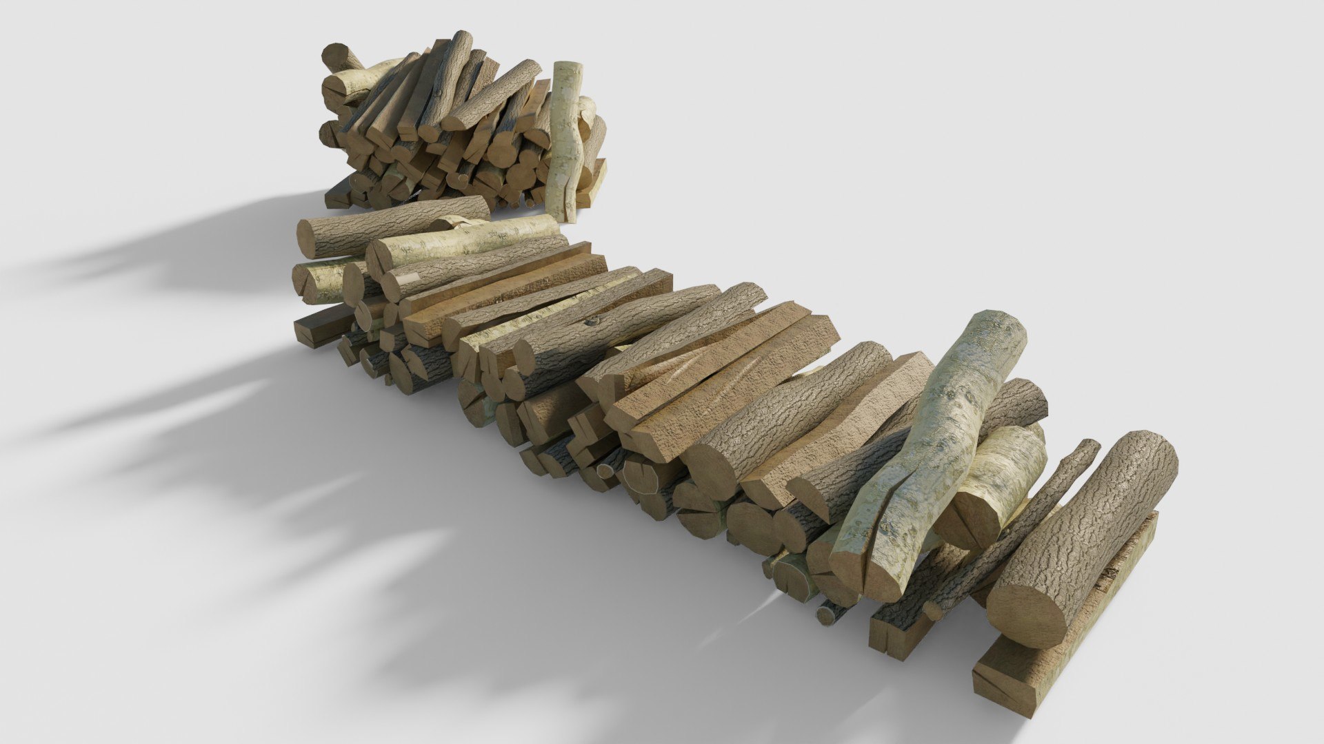 Firewood chunks with 4k pbr textures 3D model - TurboSquid 1901769