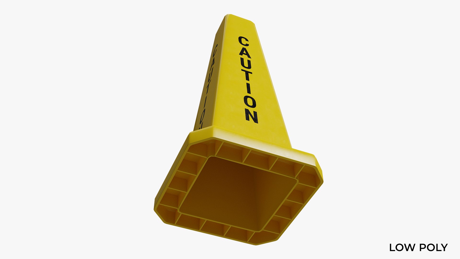 Yellow Closed Top 24 Inch Safety Lamba Floor Cone Caution Sign Model ...