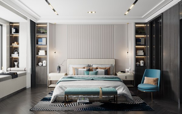 modelo 3d Dormitorio moderno - TurboSquid 1809893