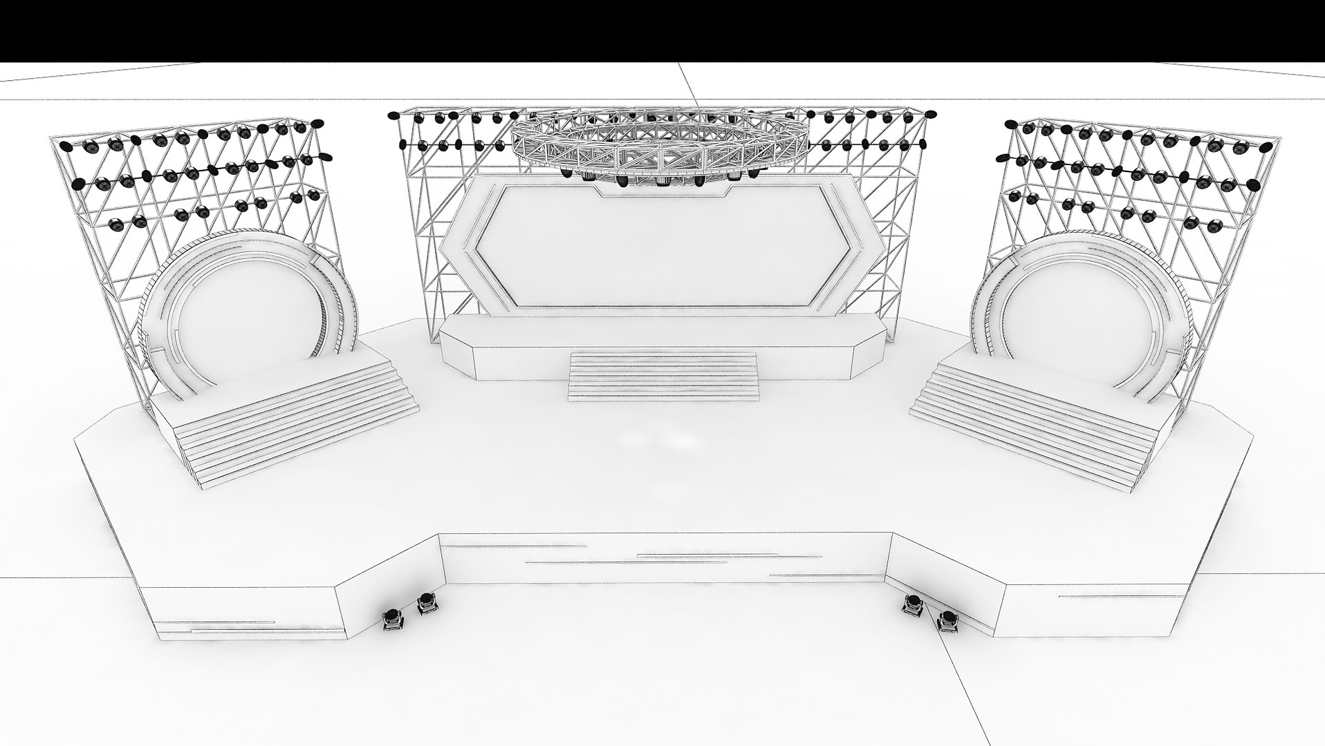 Virtual Event Stage 04 3D - TurboSquid 2192698