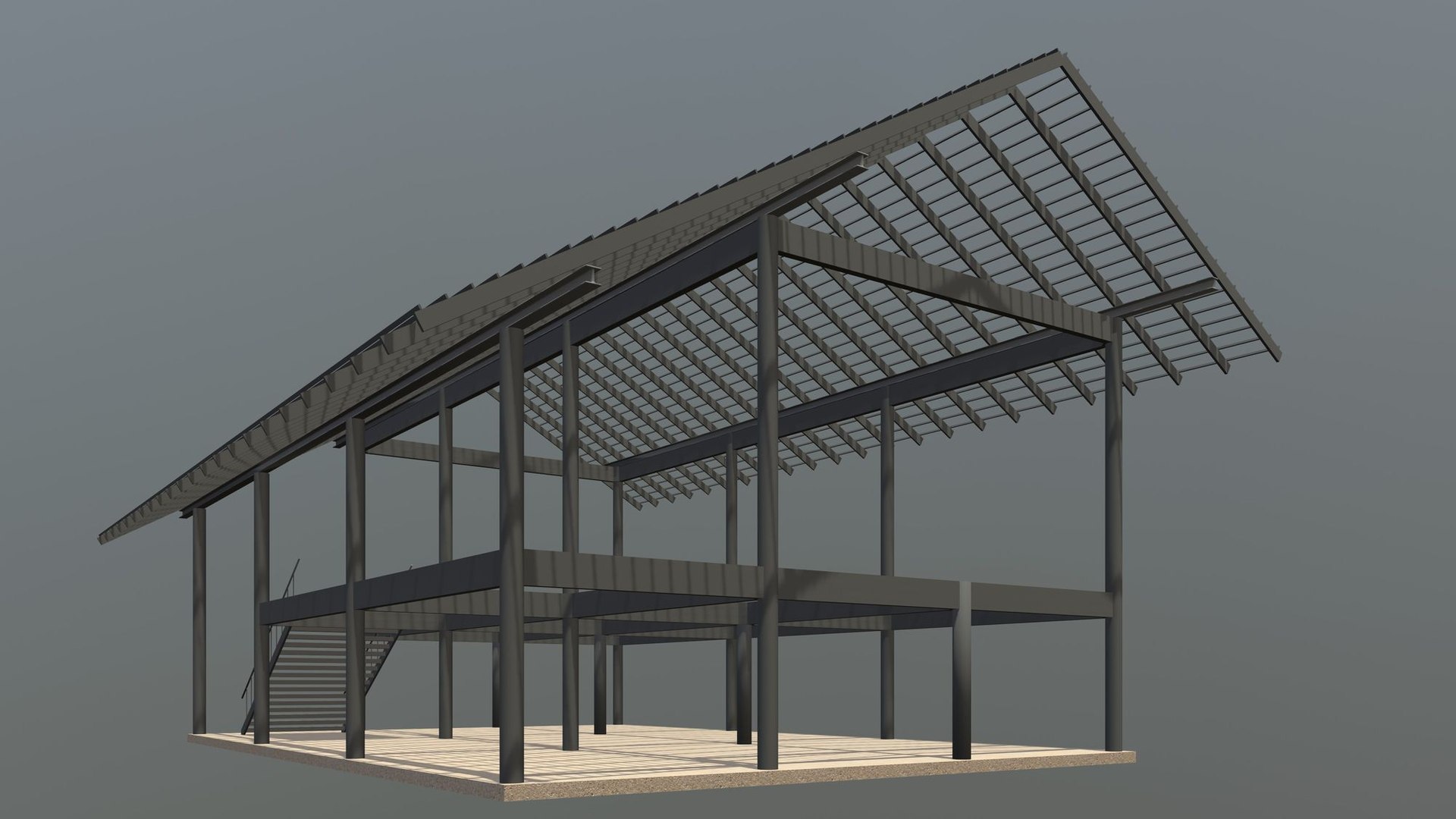 Tropical House Structure Model - TurboSquid 2041079