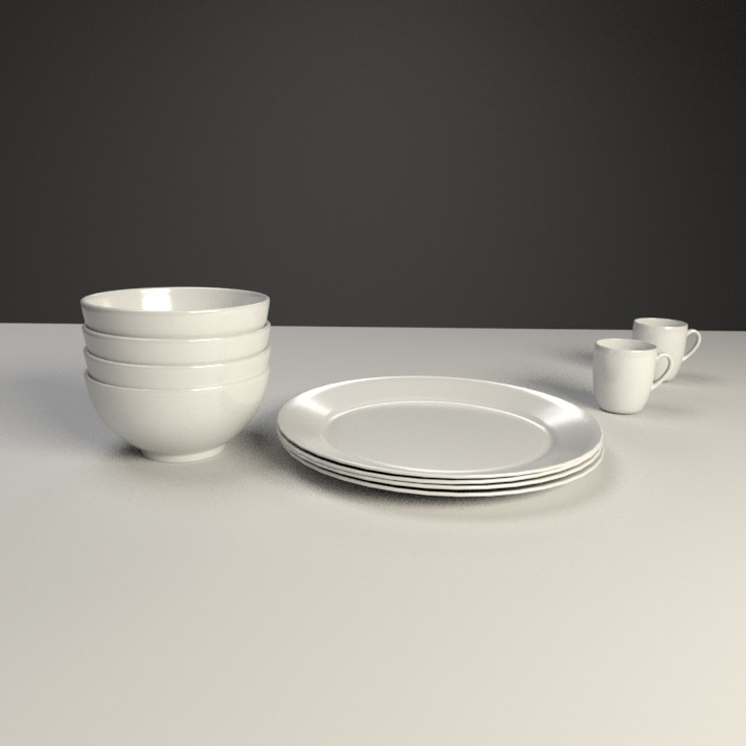 3D Set Porcelain Model - TurboSquid 1337147