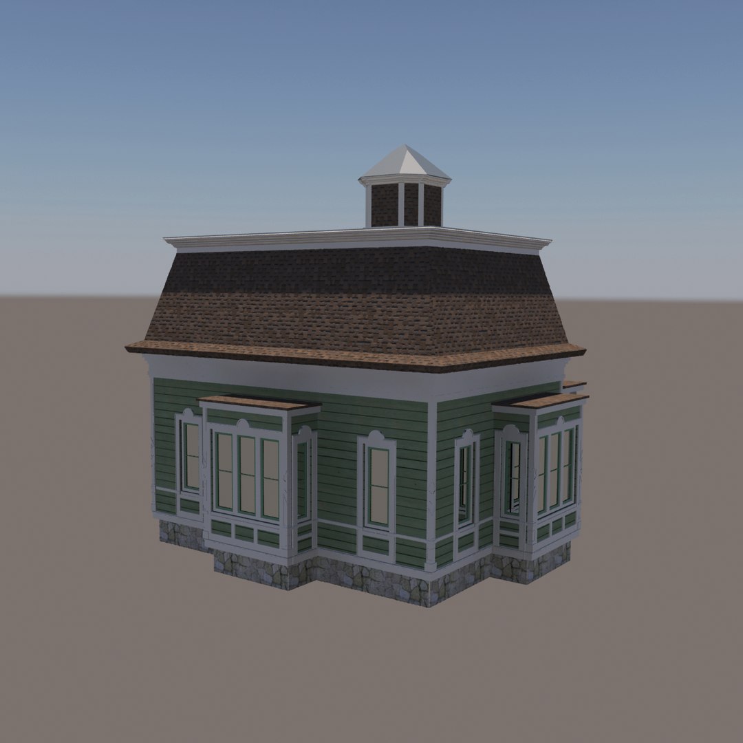 3d Wooden Victorian House Model