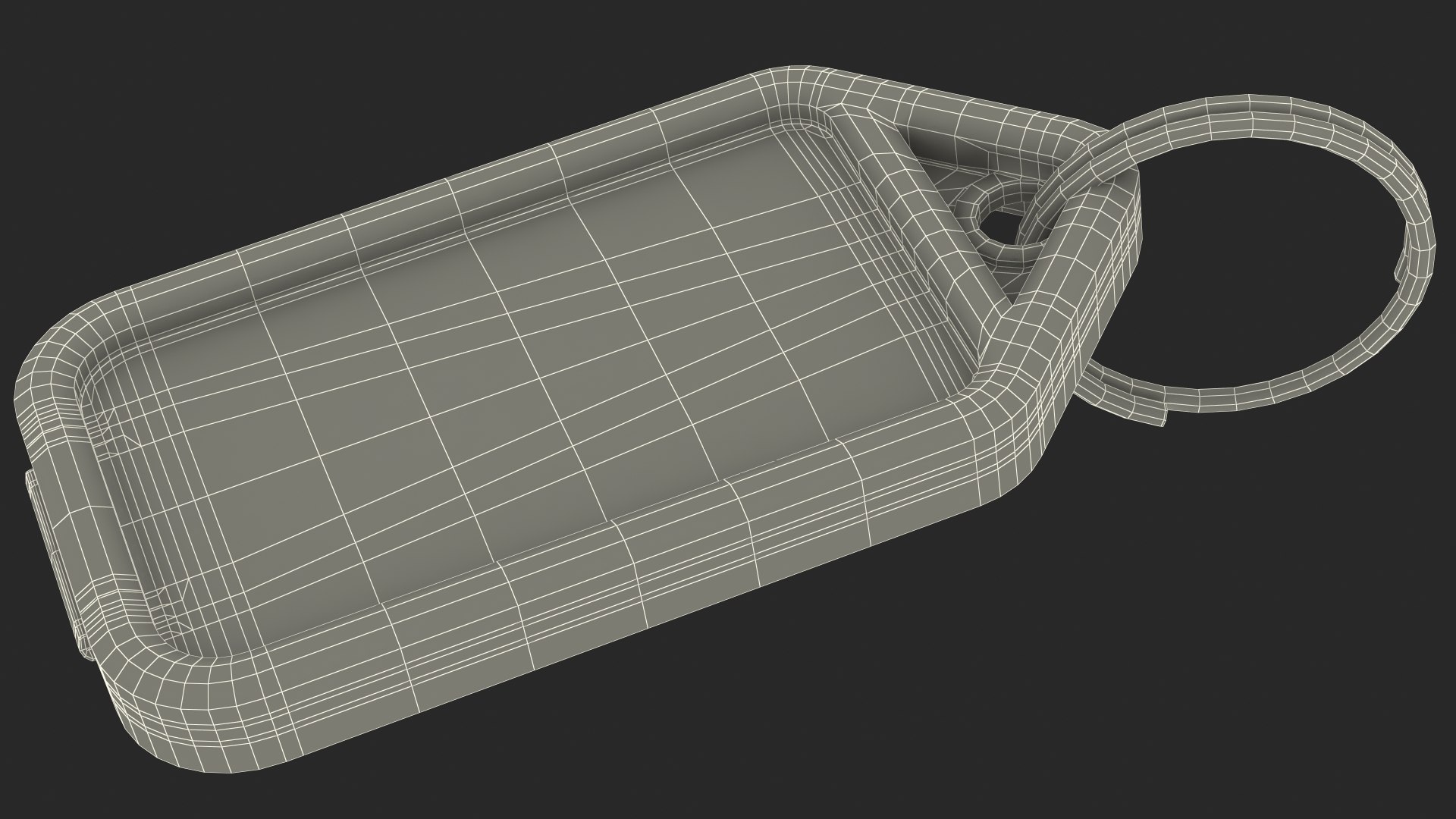 3D Clear Plastic Key Tag With Flap Open - TurboSquid 1781653