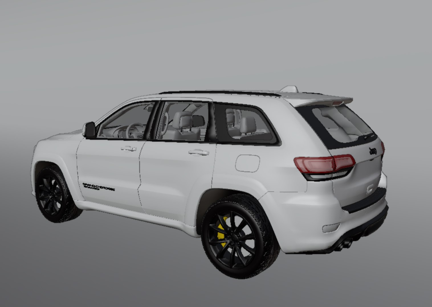 Jeep Grand Cherokee SRT Trackhawk 3D Model - TurboSquid 2299886