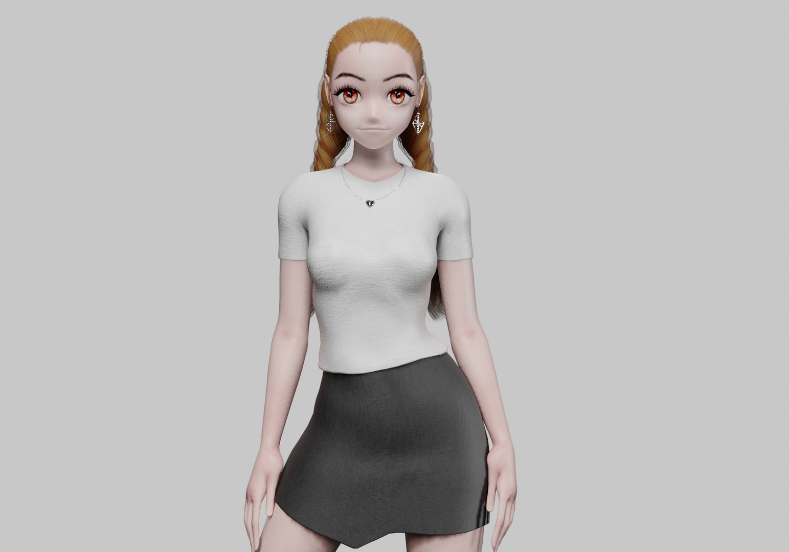 3D Model Anime Standard Girl V28104 - TurboSquid 2271507