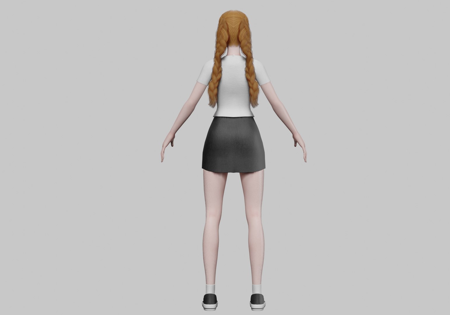 3D Model Anime Standard Girl V28104 - TurboSquid 2271507