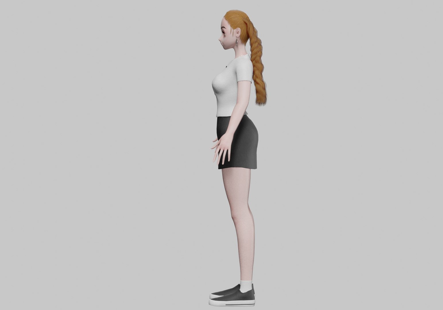 3D Model Anime Standard Girl V28104 - TurboSquid 2271507