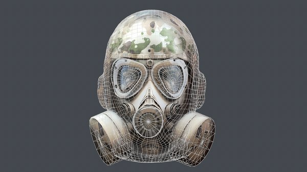 3D Gas mask helmet 3d model military combat protection 3D - TurboSquid ...