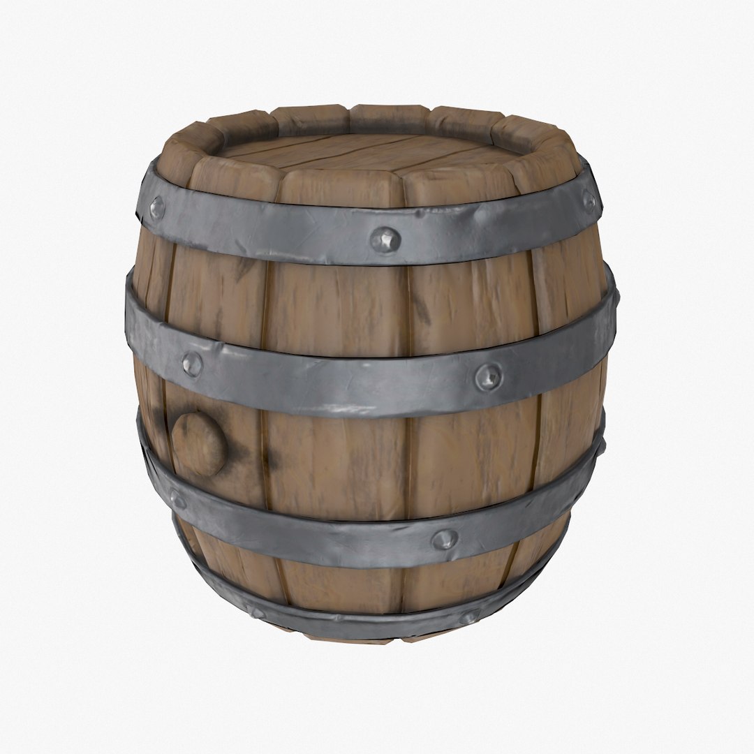 3D Stylized Wooden Barrel Powder Keg Model - TurboSquid 1817668