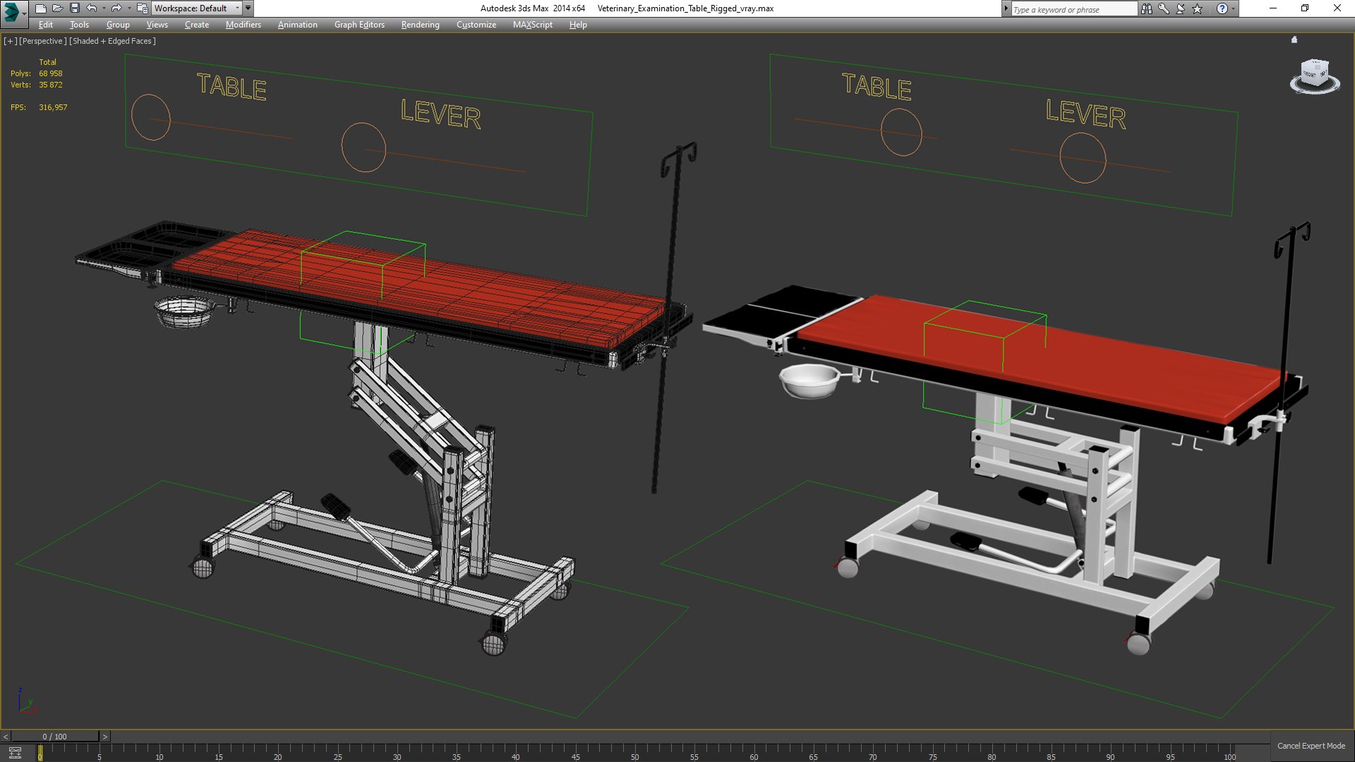 Veterinary Examination Table Rigged 3D Model - TurboSquid 1980932