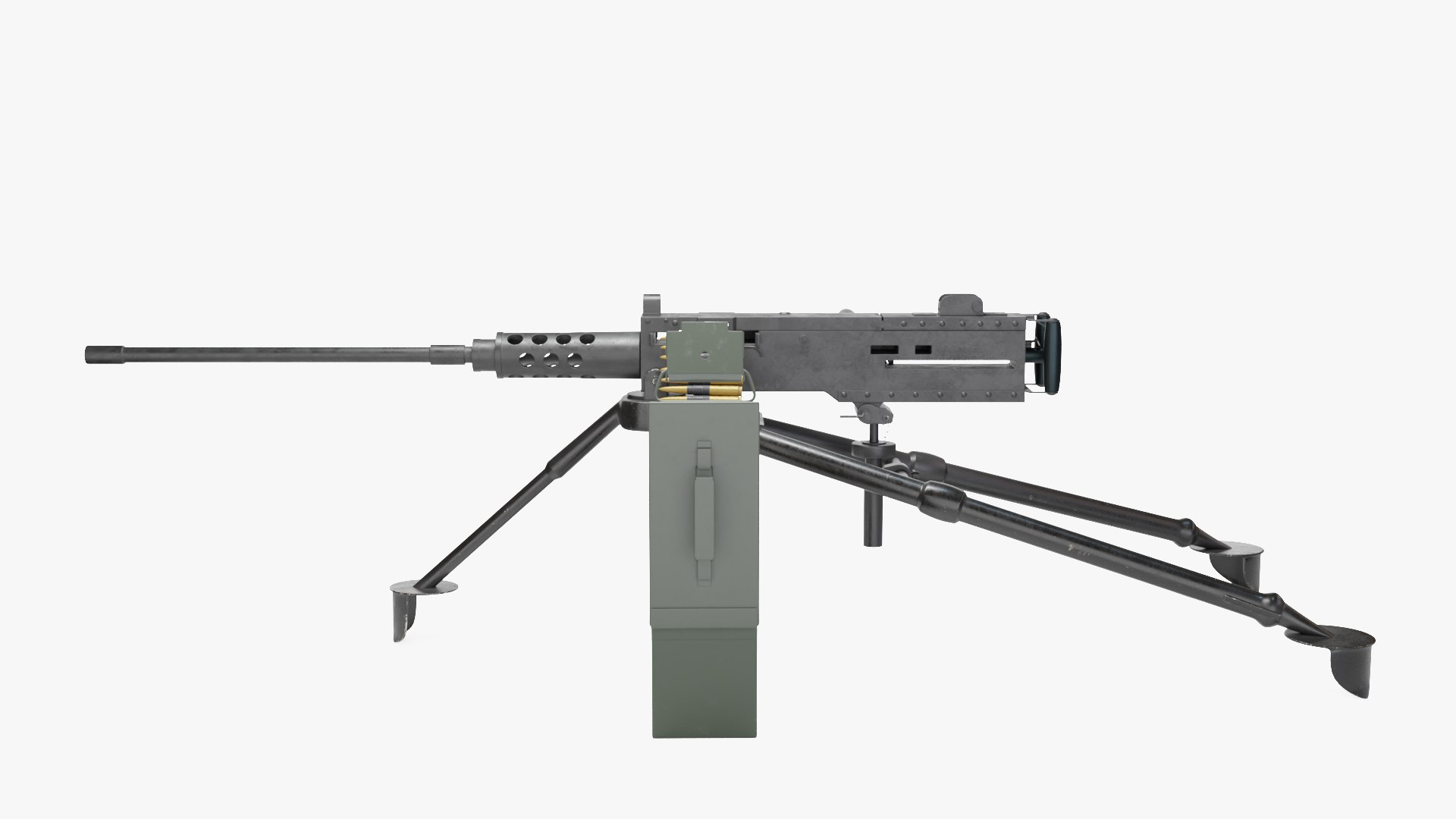 M2 Browning 3D Model - TurboSquid 1958254
