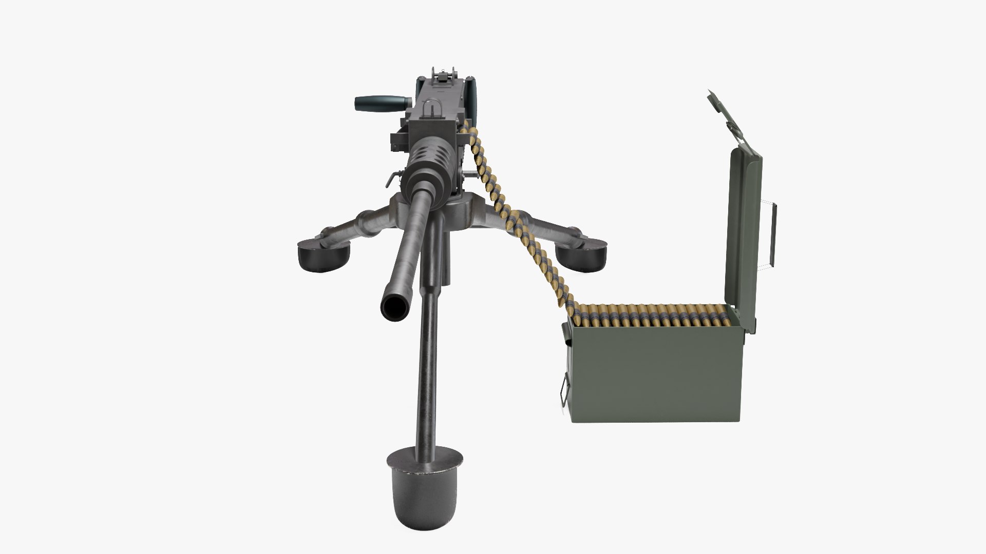 M2 Browning 3D Model - TurboSquid 1958254