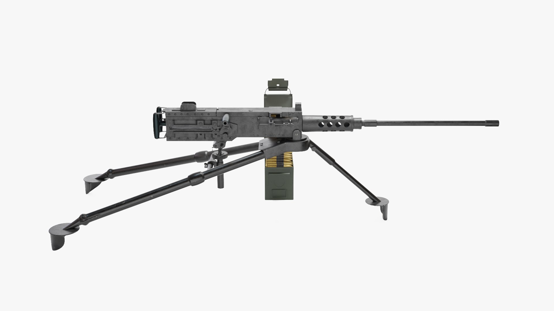 M2 Browning 3D Model - TurboSquid 1958254