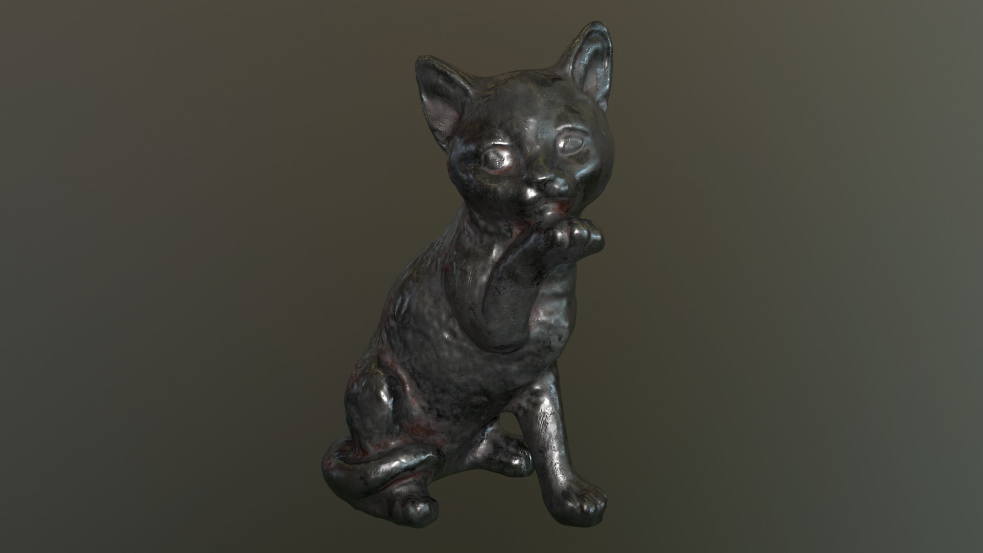 Cat Statue Model - TurboSquid 1367669