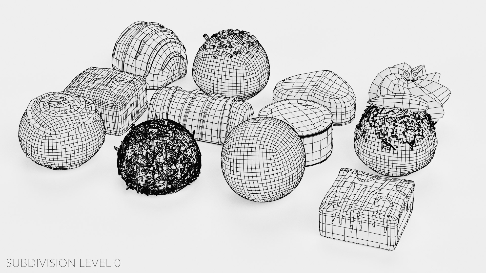 3D Chocolate Candies - TurboSquid 1517557