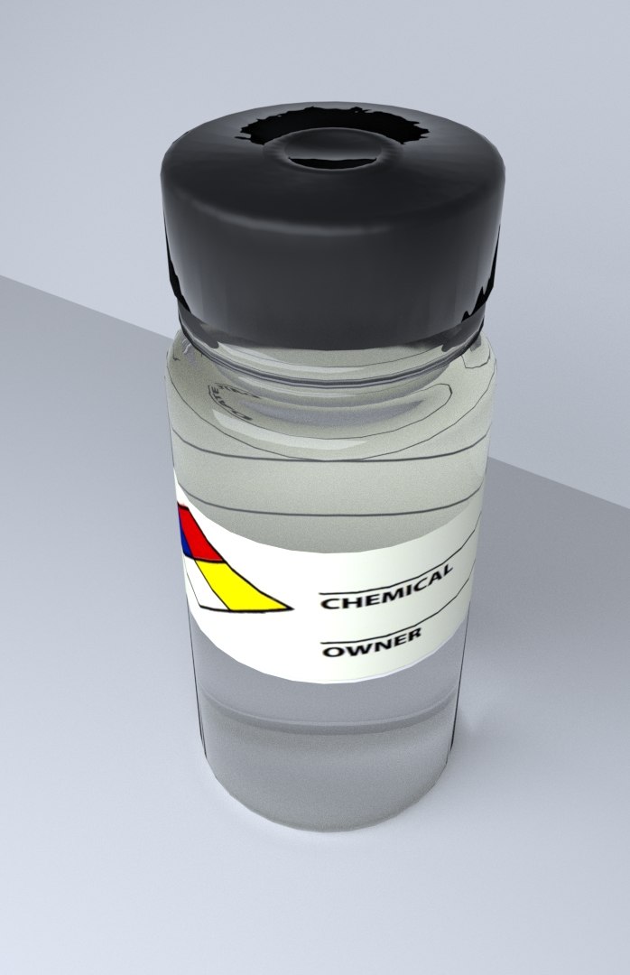 Free 3D Chemical Bottle - TurboSquid 1425694