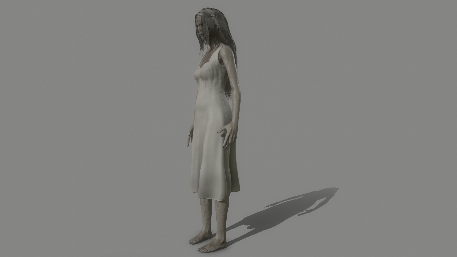 3D Ghost Woman - TurboSquid 1933881