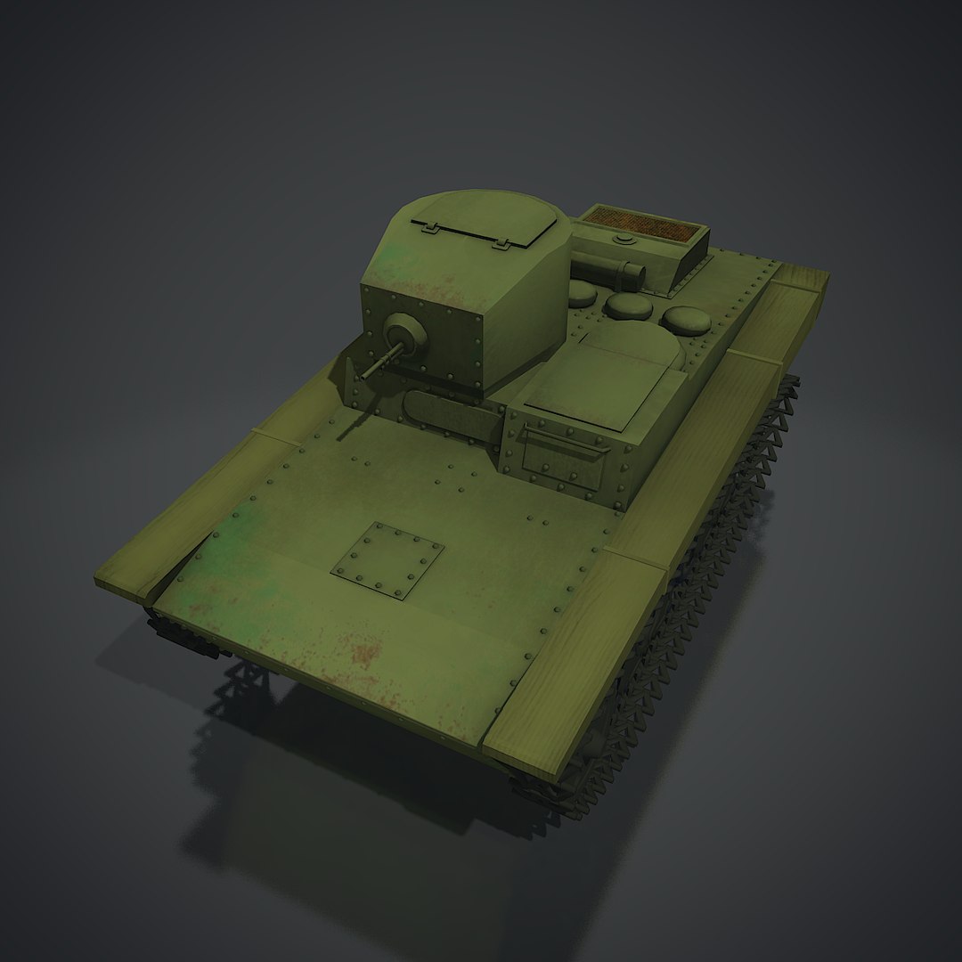 Tank T37a 3d Fbx