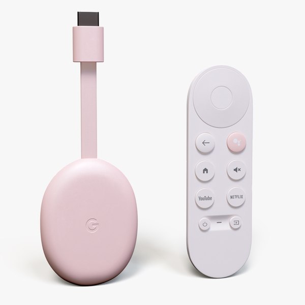 Chromecast with Google TV 핑크 3D 모델 - TurboSquid 2140995