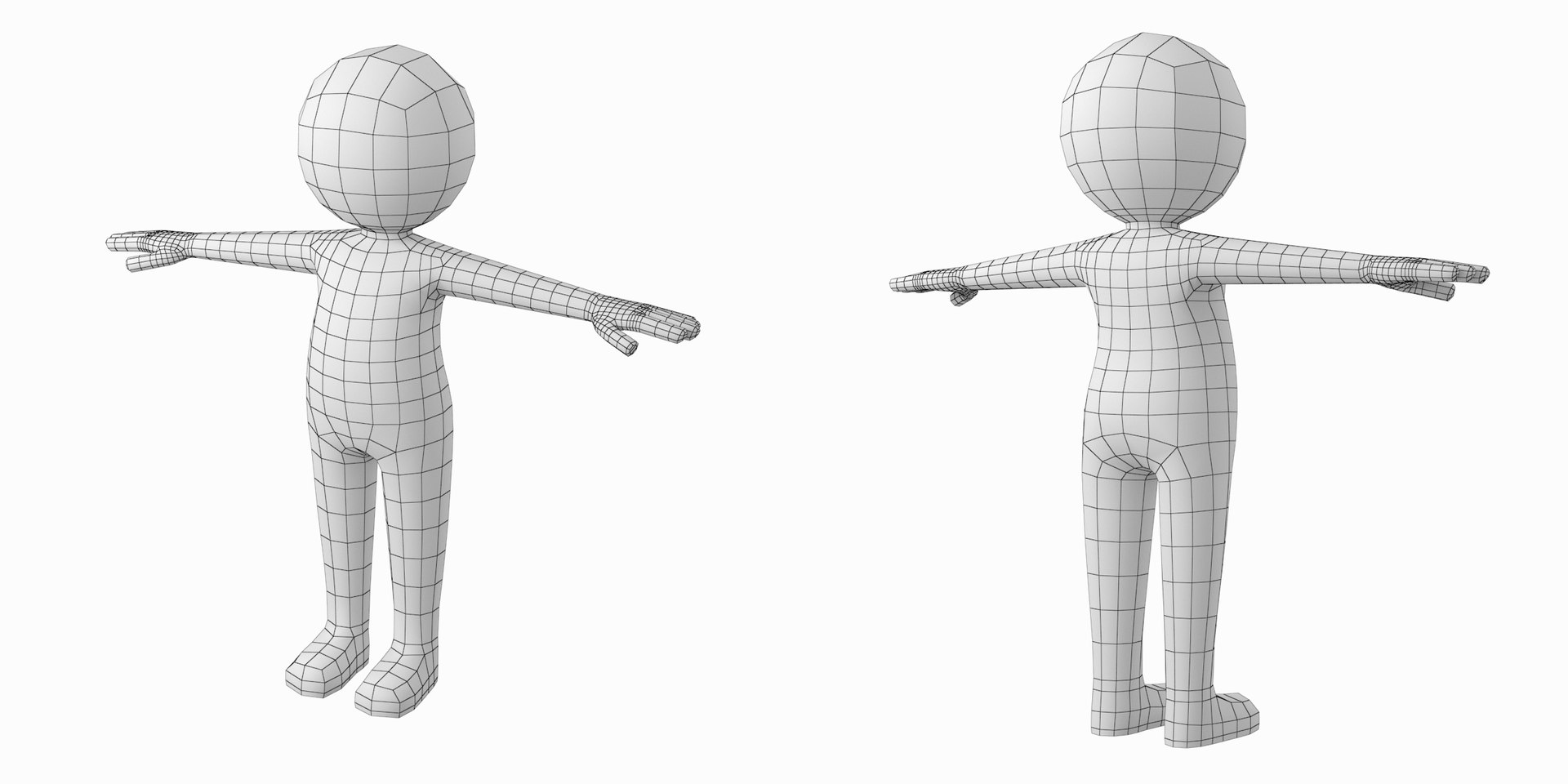 3D Model Stylized Stickman In T-Pose - TurboSquid 2099958