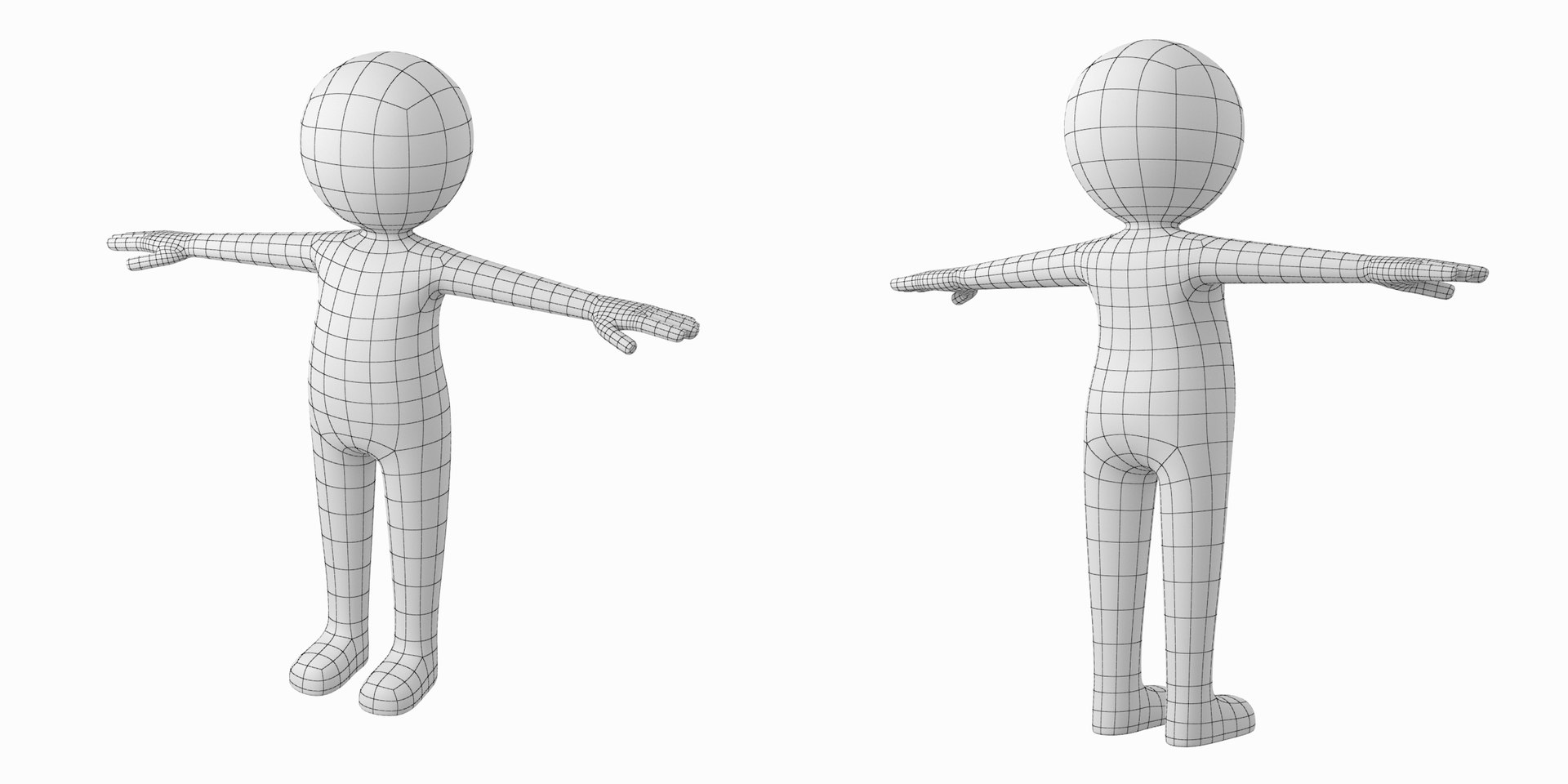 3D Model Stylized Stickman In T-Pose - TurboSquid 2099958