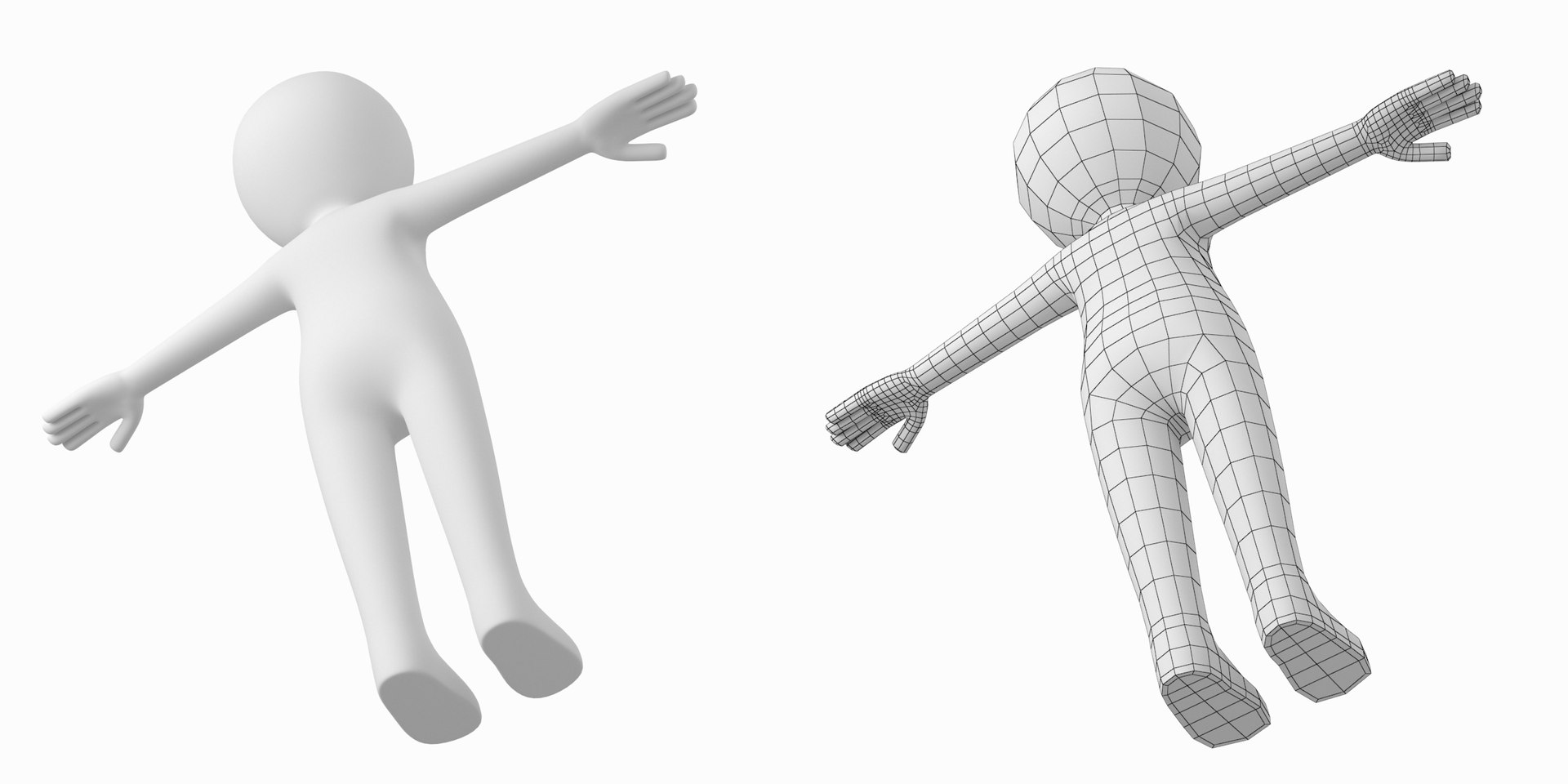 3D Model Stylized Stickman In T-Pose - TurboSquid 2099958