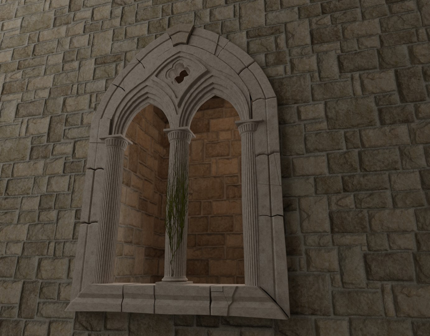 Medieval Window 3D Model - TurboSquid 1606015
