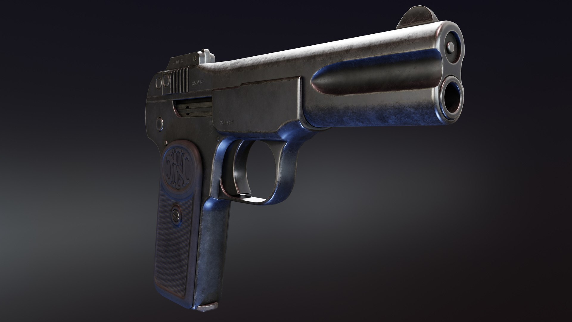 3D Model FN Browning M1900 - TurboSquid 1984028