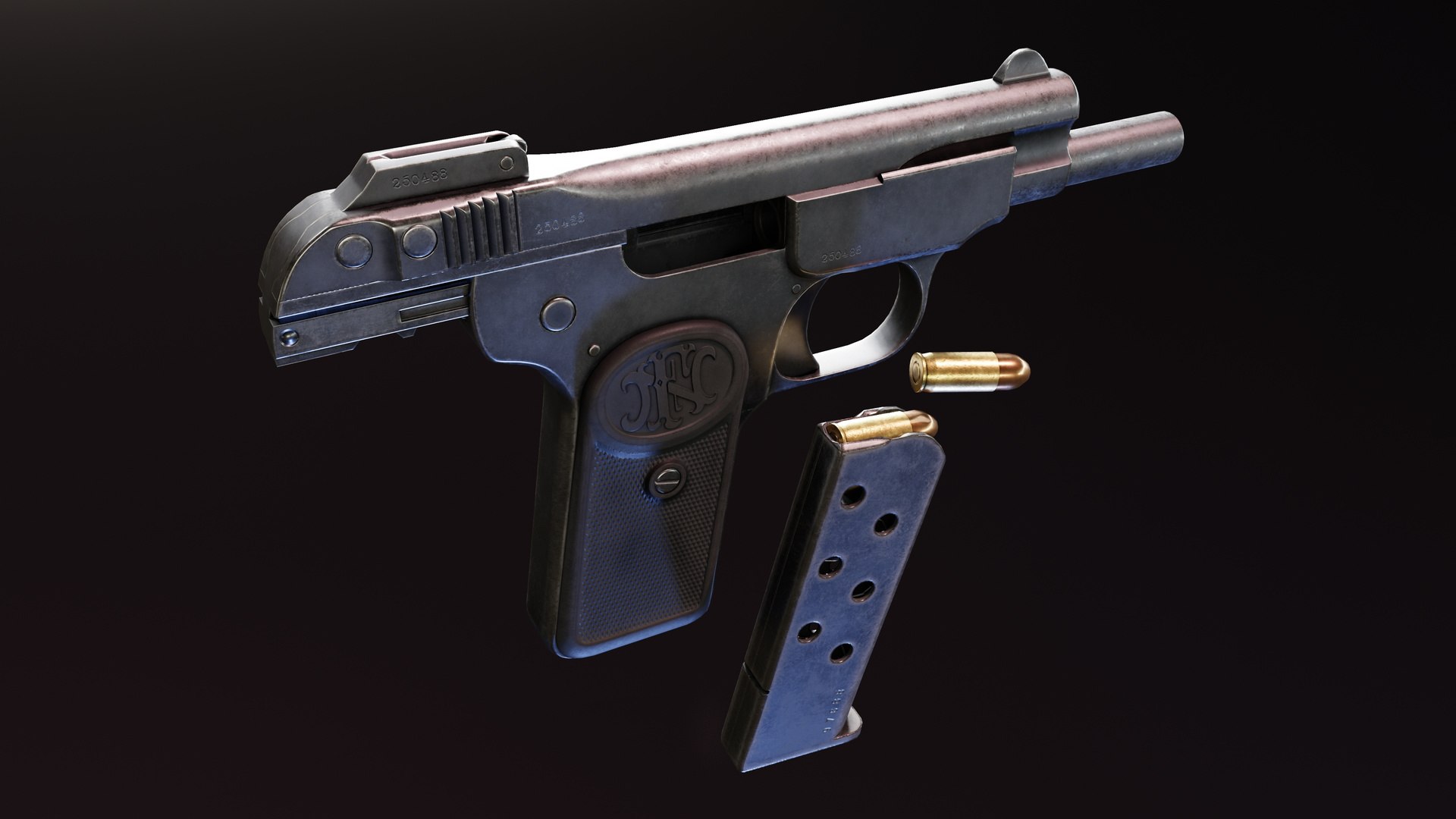 3D Model FN Browning M1900 - TurboSquid 1984028