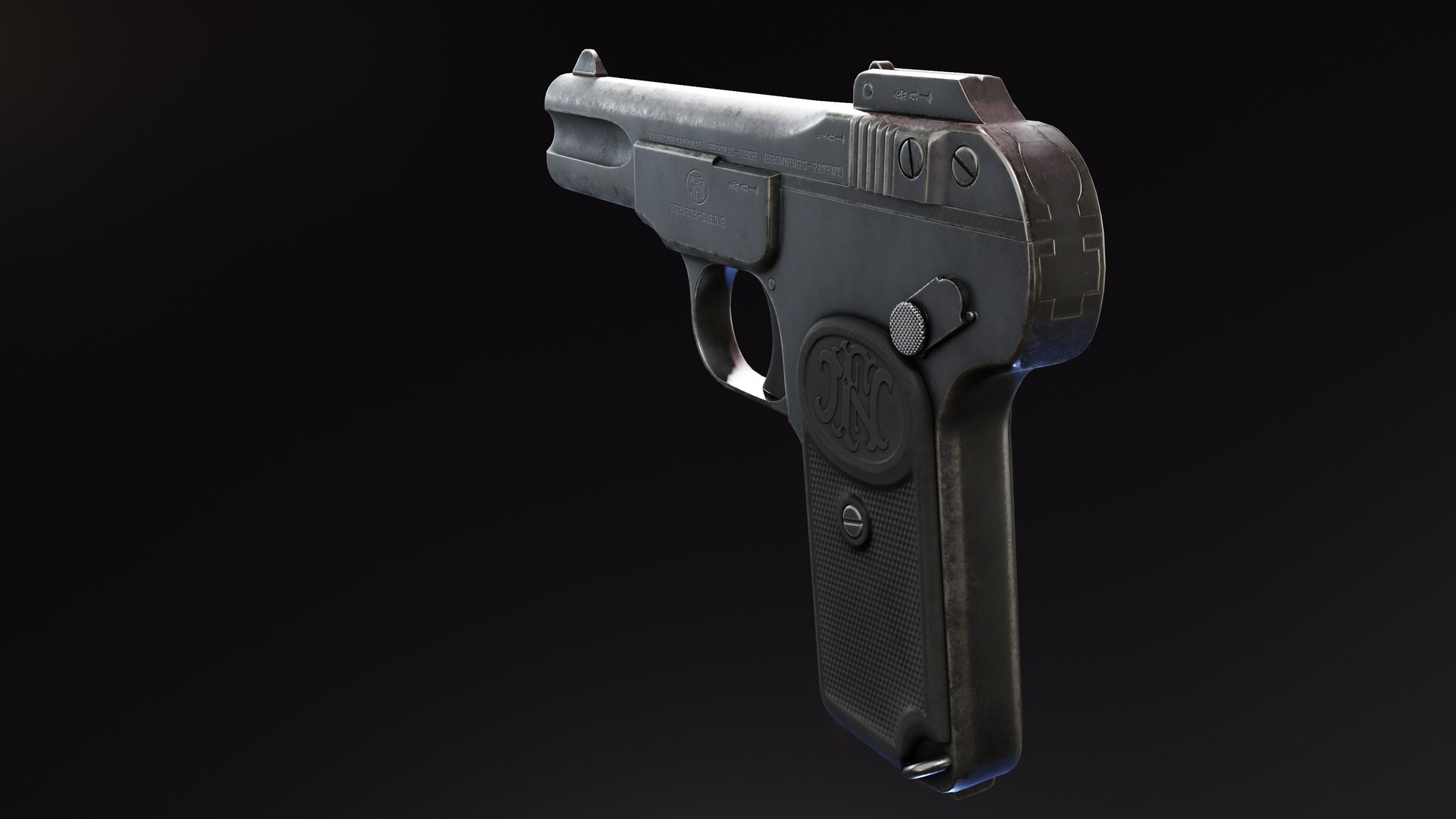 3D Model FN Browning M1900 - TurboSquid 1984028