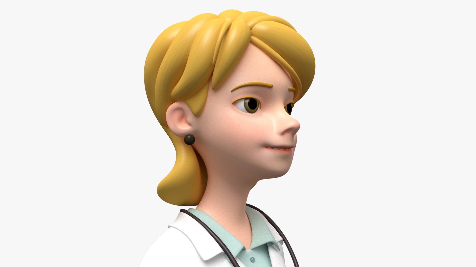 3D Model Cartoon Woman - TurboSquid 1646448