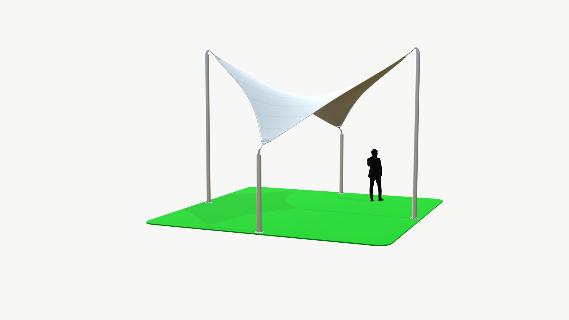 Tensile Structure Design 3D Model - TurboSquid 2152607