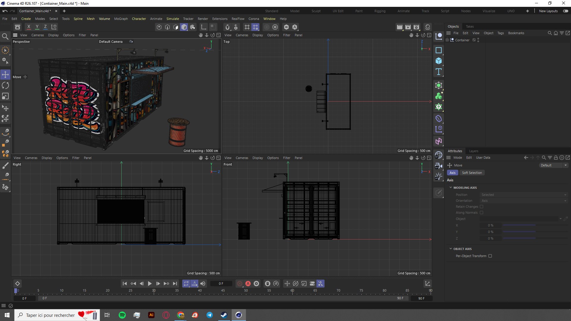 Coffee Shop Container 3D Model - TurboSquid 2142862