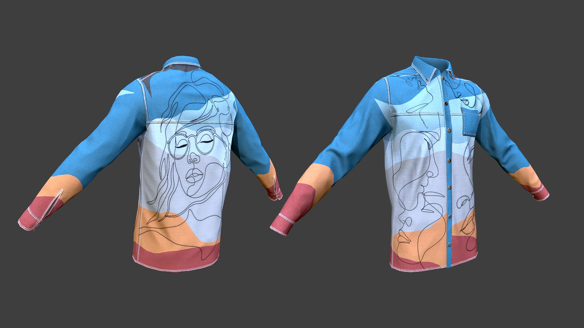 Shirt Pack Male 3D Model - TurboSquid 2027424